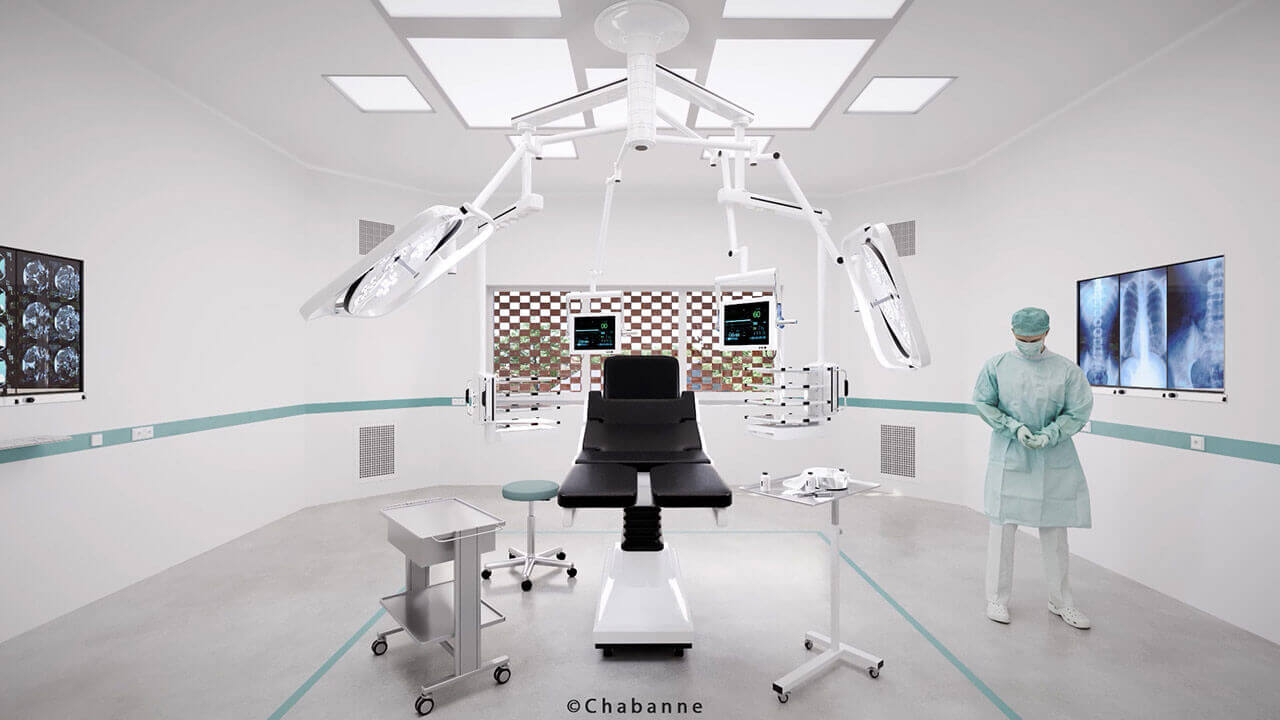 Construction of health building - technical facilities